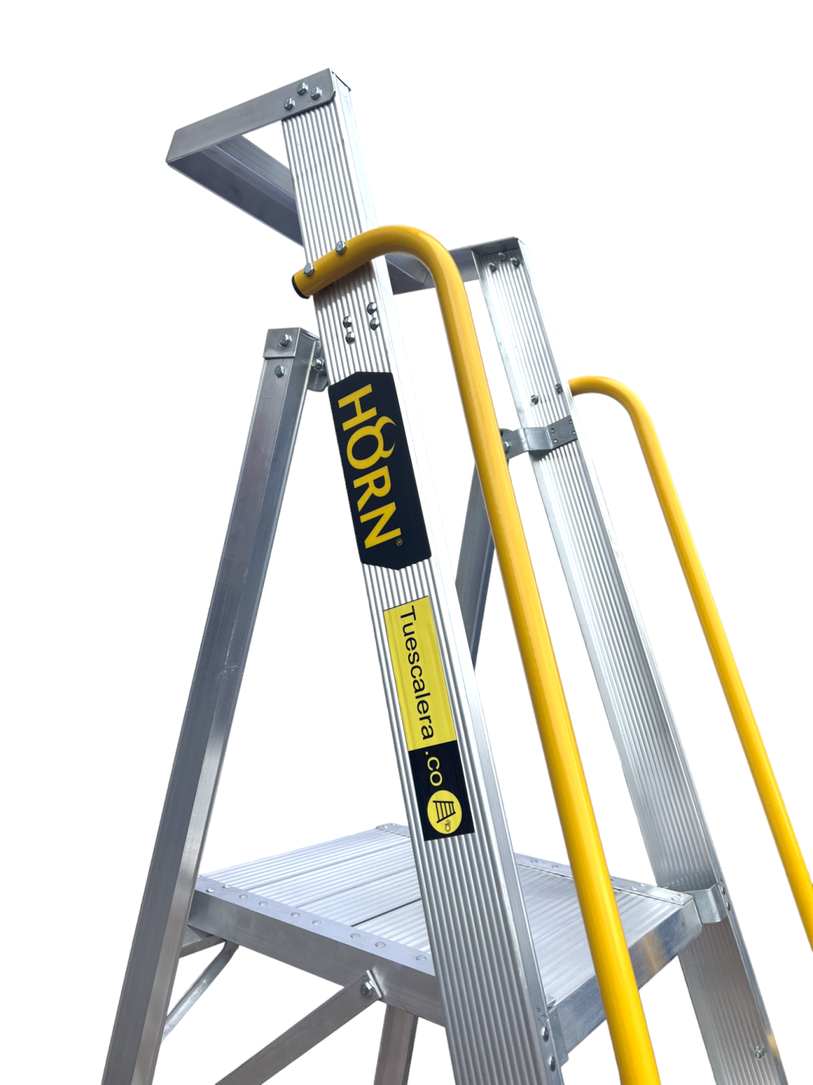 Escalera de Tijera con Plataforma en Aluminio Certificada 12 pasos – Tu ...