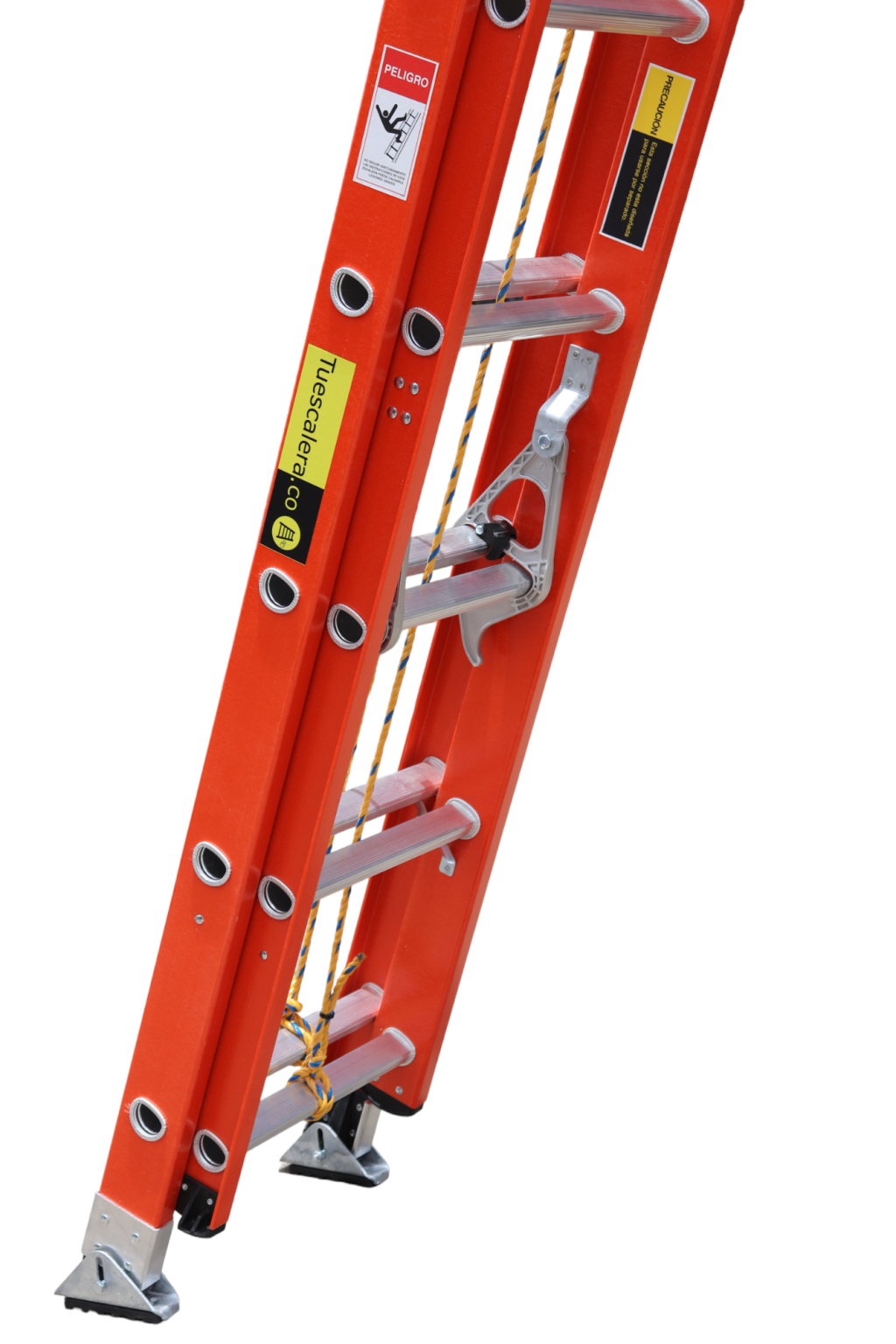 Escalera de Extensión doble en Fibra de Vidrio Certificada 40 pasos ...